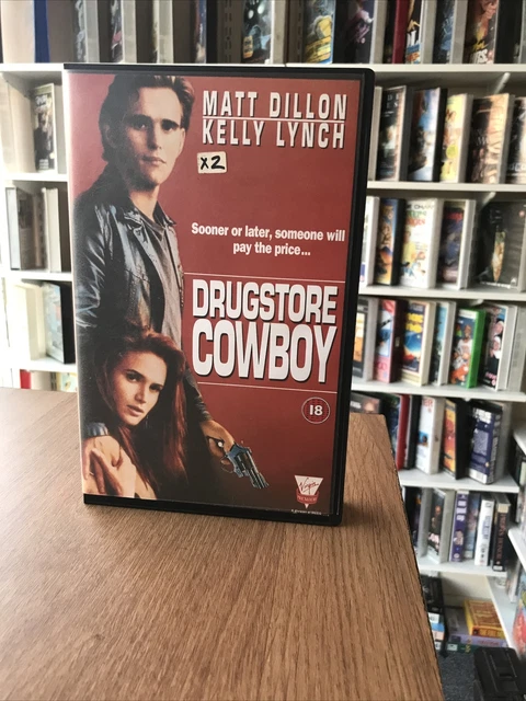 DRUGSTORE COWBOY VHS ex rental big box £9.00 - PicClick UK