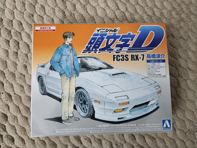 AOSHIMA: INITIAL D Ryosuke Takahashi FC3S Matsuda RX-7 1:32 Scale Model ...