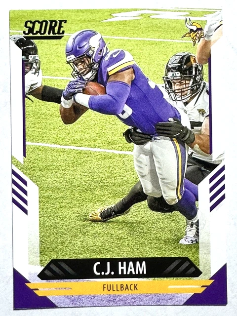 CARTA CALCIO CJ HAM Minnesota Vikings 2021 punteggio Panini NFL #153 ...