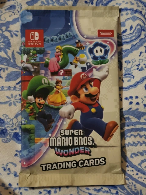 SUPER MARIO BROS Wonder - TRADING CARD PACK ONLY - New & Sealed in-Hand ...