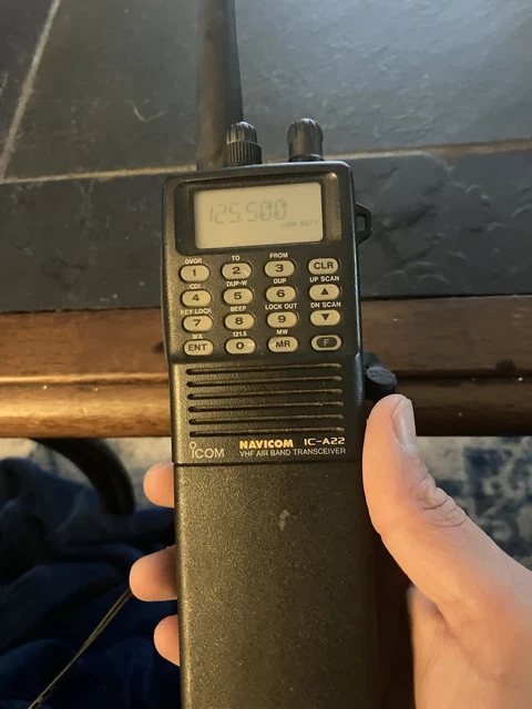 ICOM IC-A22 HANDHELD Radio VHF Air Band Transceiver Two-Way Radio with ...