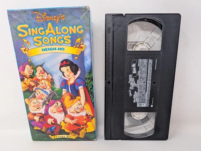 DISNEYS SING ALONG Songs Snow White Heigh-Ho VHS Tape 1994 Volume One ...