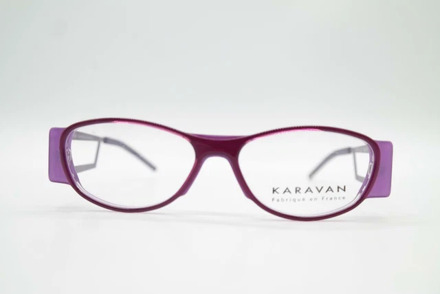 KARAVAN DOUBLE JE 3 Violett Oval Brille Brillengestell eyeglasses Neu EUR 37,05 - PicClick DE