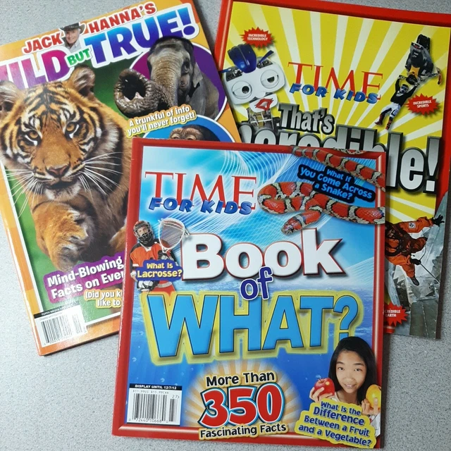 TIME MAGAZINE KIDS Lot of 3 That's Incredible Jack Hanna Wild True Book ...