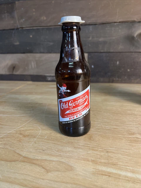 VINTAGE RARE OLD GERMAN BEER BAR SALT BOTTLE 7oz QUEEN CITY BREWING MD ...