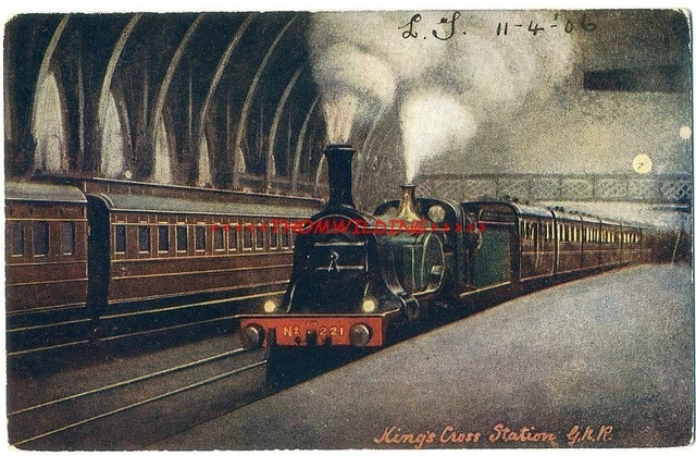 KINGS CROSS STATION Great Northern Railway INTERIOR Train LONDON NW1 £5 ...