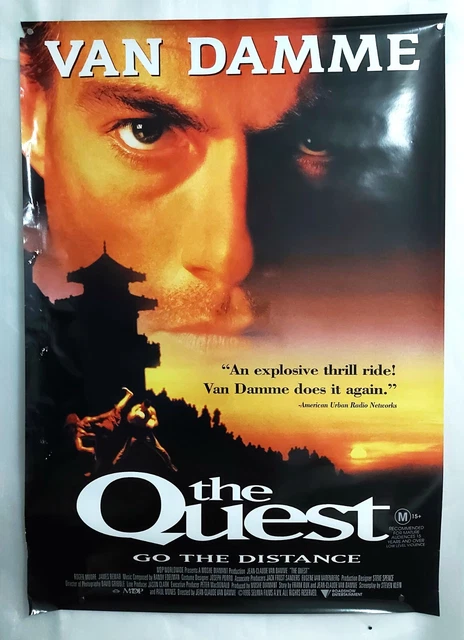 THE QUEST JEAN Claude Van Damme ORIGINAL MOVIE POSTER 1996 69x1m OLD ...