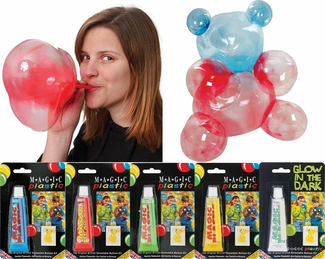 30G MAGIC PLASTIC Balloon Modelling Tubes Assorted Colours Singles Or ...