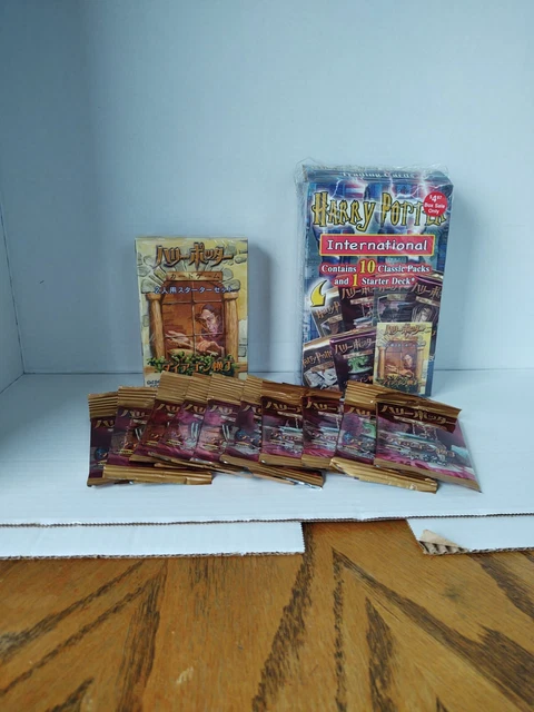 HARRY POTTER INTERNATIONAL Trading Cards 10 Classic Packs And 1 Starter ...