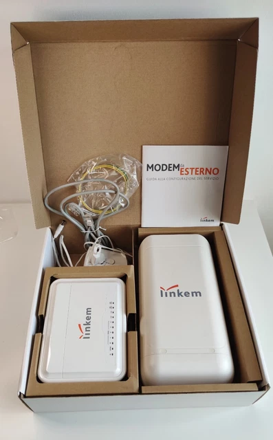 MODEM WI-FI ANTENNA LINKEM Esterno WLTSS-114 e Interno WVRTM-127ACN ...