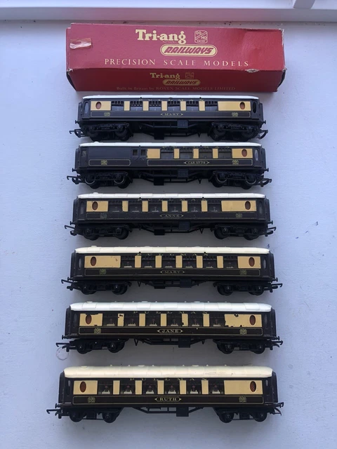 6 TRI-ANG PULLMAN Coaches Model Railway OO Gauge £40.04 - PicClick UK