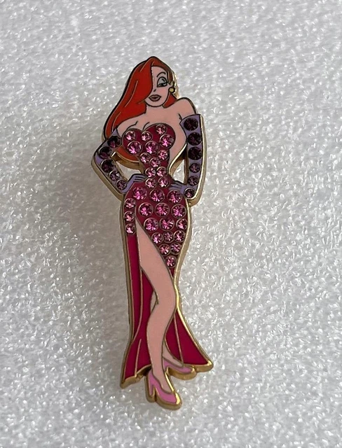 DISNEY WHO FRAMED Roger Rabbit Jessica Rabbit in Jeweled Dress Pin $19. ...