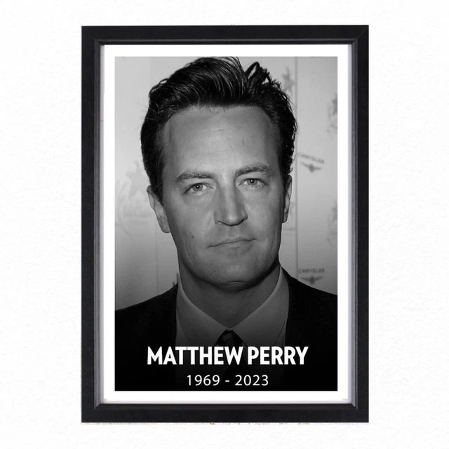 SPETTACOLO TV FRIENDS Chandler Joey Matthew Perry RIP Memorial A4 ...