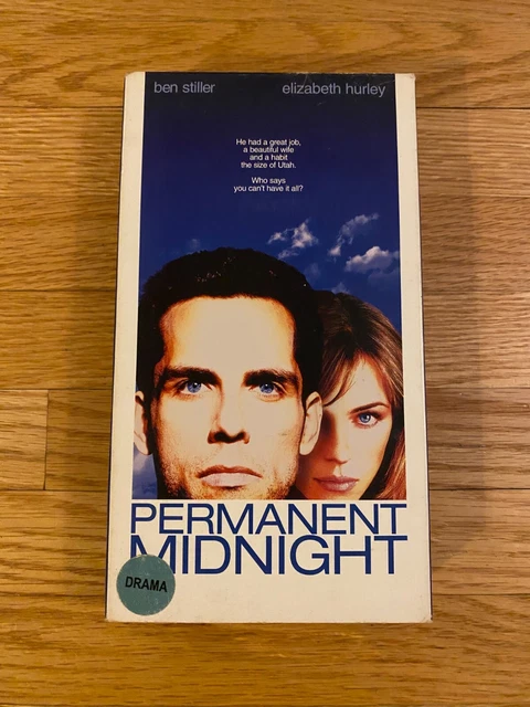 PERMANENT MIDNIGHT VHS Ben Stiller, Elizabeth Hurley Video Tape Movie ...