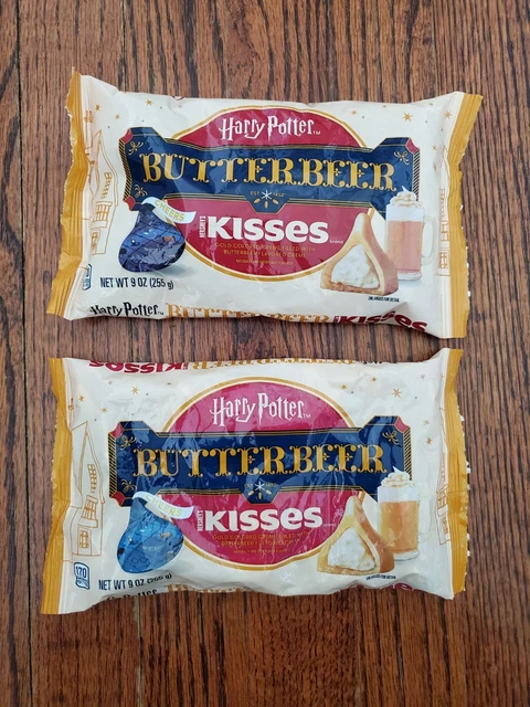 HERSHEY'S KISSES HARRY Potter BUTTERBEER Creme Gold Chocolate (9.5 oz ...