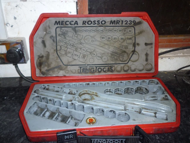 TENG TOOLS MECCA Rosso MR1239 1/2inch socket set Hard Case Only £14.99 ...