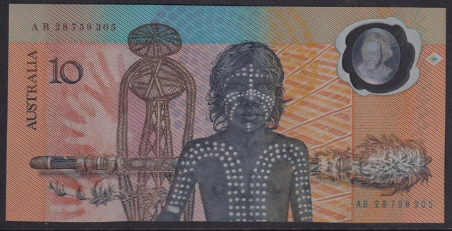 AUSTRALIA BANKNOTES: 1988 $10 Commemorative Note Prefix: Ab $47.00 ...