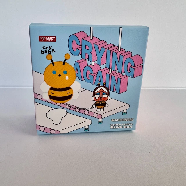 ORIGINAL POP MART Crybaby Crying Again Plush Badge Sammeln Blind Box ...