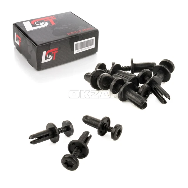 10X TORX SPREAD Rivets Bumpers Front Spoiler Mounting Clip for Mercedes ...