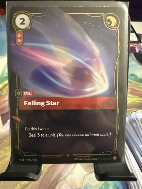 RIFTBOUND: LEAGUE OF Legends TCG OGN-029/298 Falling Star FOIL £13.66 - PicClick UK