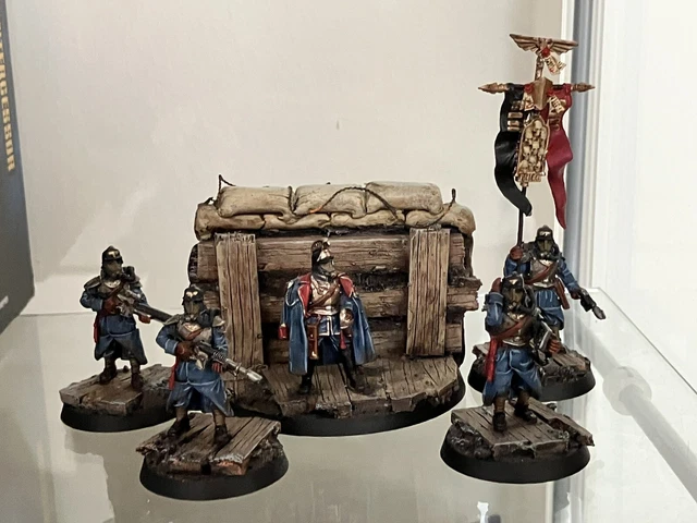 FORGE WORLD DEATH Korps Of Krieg HQ Command Squad - Painted & Based ...