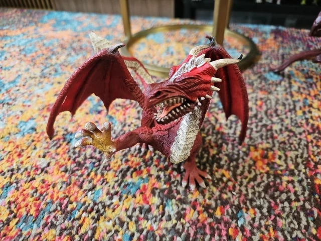 SCHLEICH WORLD OF Knights Eldrador Red Dragon Toy Figure Fantasy ...
