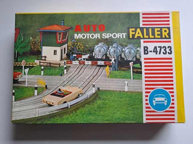 FALLER H0 B-4733 Bahnübergang elektrisch NEU Bahnschranken Motor Orig. 60er AMS EUR 135,00 ...