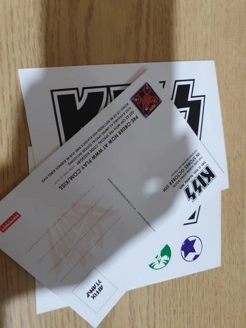 KISS POSTCARDS X3 Gene Simmons Ace Frehley Paul Stanley Peter Criss ...