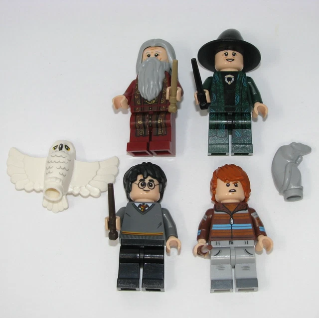 LEGO HARRY Potter Ron Mcgonagall Dumbledore Hedwig Owl Scabbers Rat ...