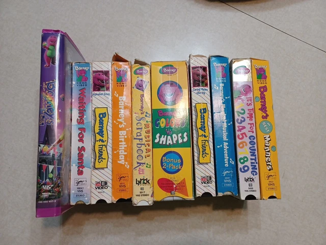BARNEY VHS TAPES Lot Of 10 PBS Kids Box 11 $13.91 - PicClick CA