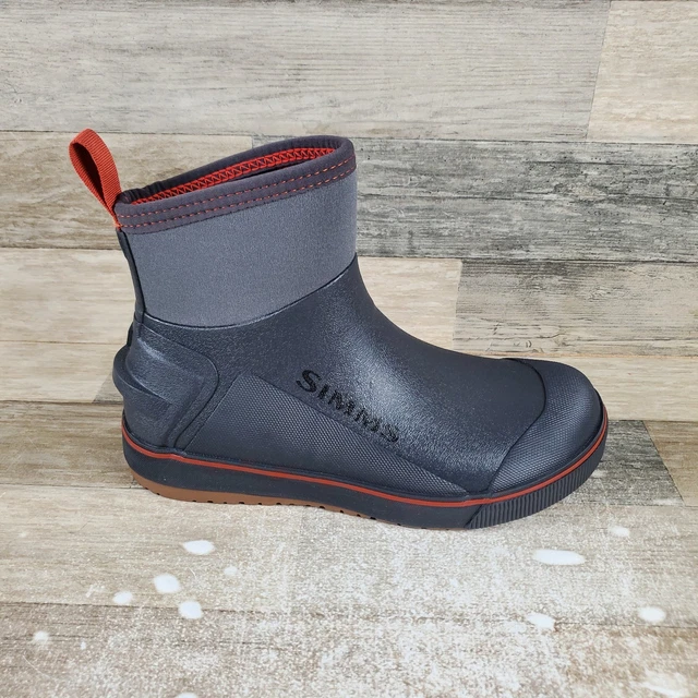SIMMS CHALLENGER 7 Inch Mens Boots Sz 9 Slate Slip On Mid Top Boot ...