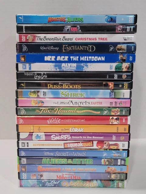 20 ANIMATED KIDS DVD Lot - Disney, Children, Family, Christmas, Easter ...