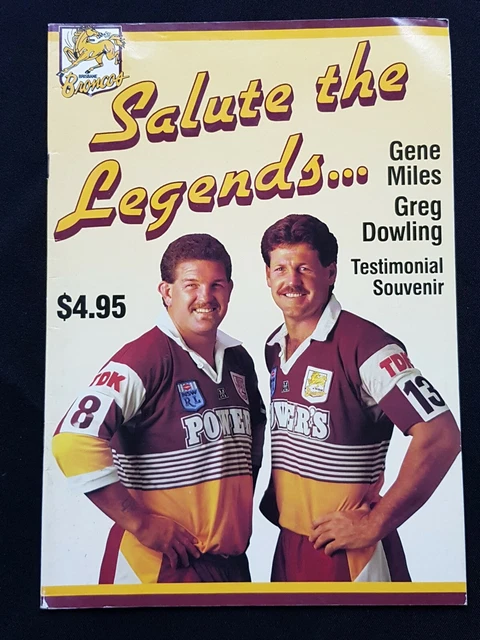 GENE MILES GREG Dowling Salute The Rare Testimonial Magazine! Broncos ...