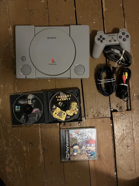 SONY PLAYSTATION 1 PS1 System Console Official OEM Controller Bundle 3 ...