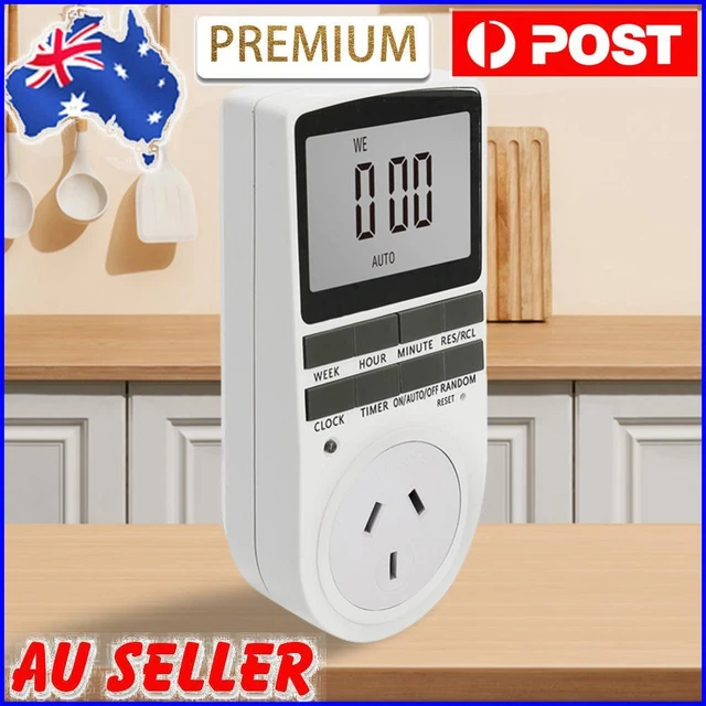 Digital Timer Switch Socket Electric Programmable Power 240v Au Plug
