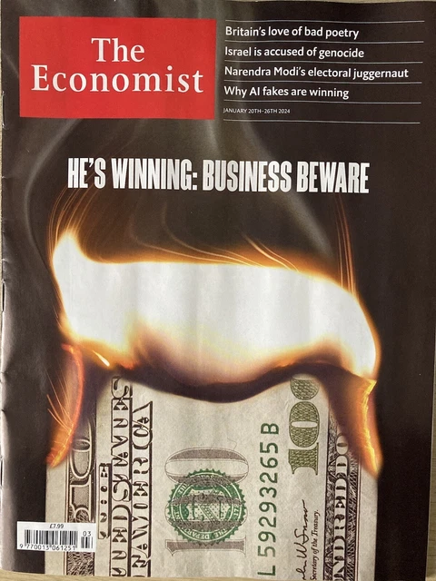 THE ECONOMIST MAGAZINE: LATEST ISSUE January 20th - 26th 2024 RRP £7.99 ...