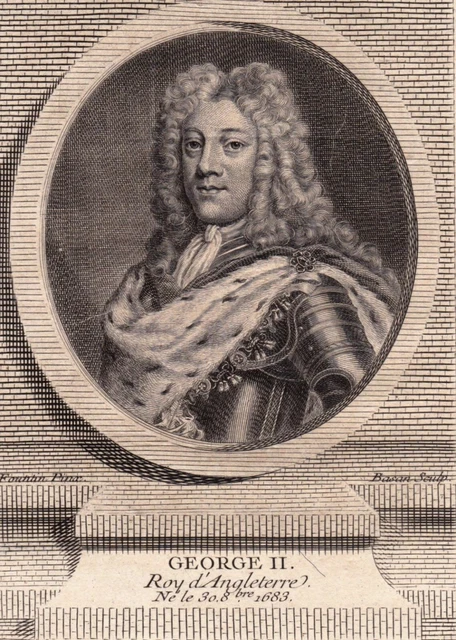 18TH PORTRAIT GEORGE II Georg August King Great Britain Elector of ...