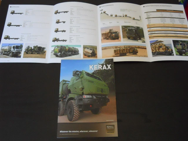 RENAULT TRUCK DÉFENSE KERAX véhicule militaire brochure catalogue 2014 ...