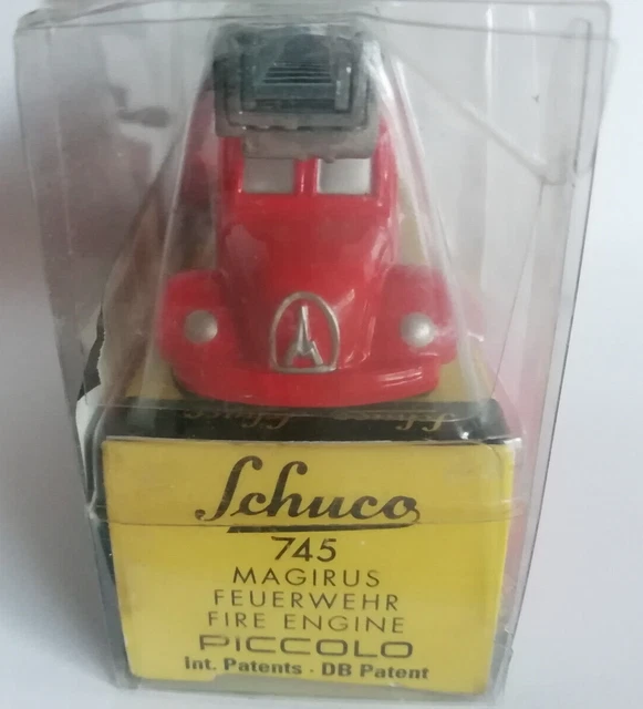 SCHUCO PICCOLO 1:90 Magirus Deutz Feuerwehr Esso 745 Fire Engine OVP ...