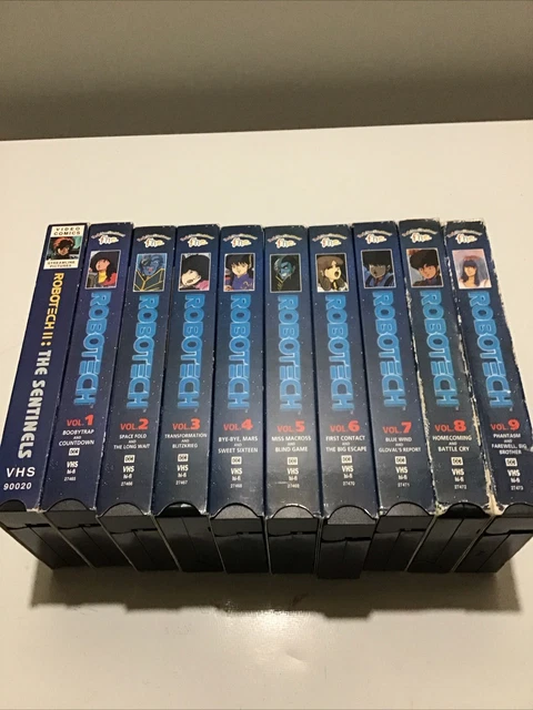 ROBOTECH ANIME VHS Lot Vol 1,2,3,4,5,6,7,8,9 & Robotech II THE ...
