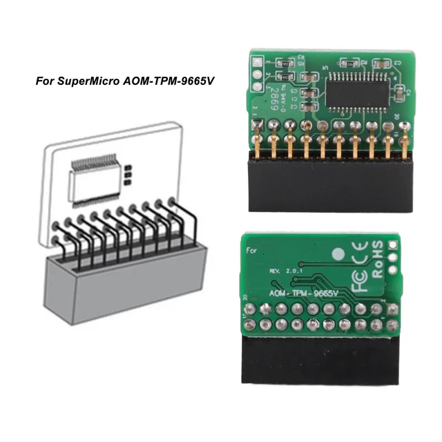 TPM 2.0-MODUL FÜR SuperMicro AOM TPM 9665V TCG 2.0 EUR 16,20 - PicClick DE
