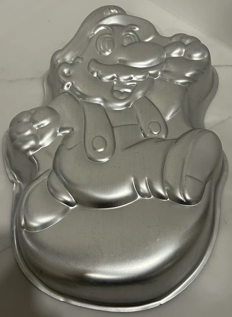 VINTAGE 1989 WILTON SUPER MARIO BROTHERS Nintendo Mario Cake Pan 2105 ...