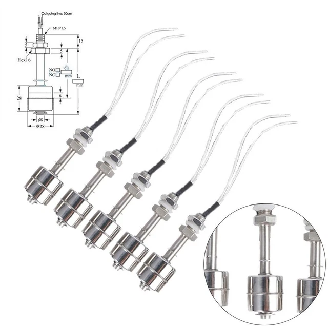 SWITCH STAINLESS STEEL Tank Pool Flow Sensors Tank Liquid Water Level ...