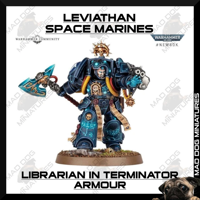 LEVIATHAN WARHAMMER 40K Primaris Space Marine Librarian In Terminator ...