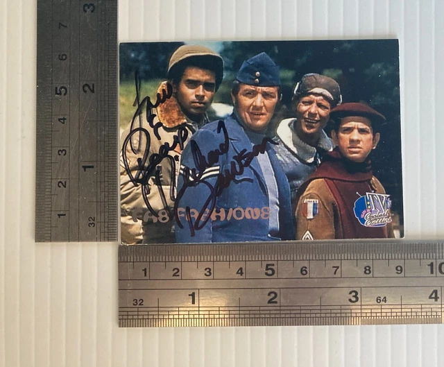 RICHARD DAWSON HOGAN'S Heroes Actor Peter Newkirk Rare Signed Card Coa ...