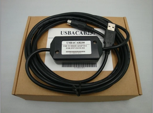 NEW DELTA PLC Programming Cable USB-DVPACAB230 USB-DVP Connecting Line ...