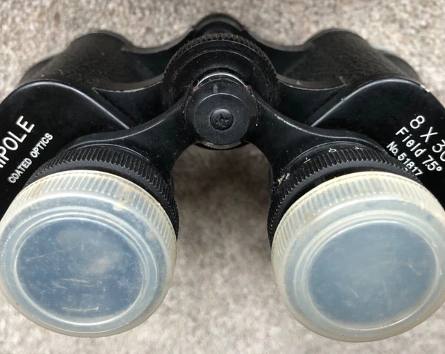 VINTAGE FRANK NIPOLE COATED OPTICS 8x30 BINOCULARS & CASE NO.52074 ...