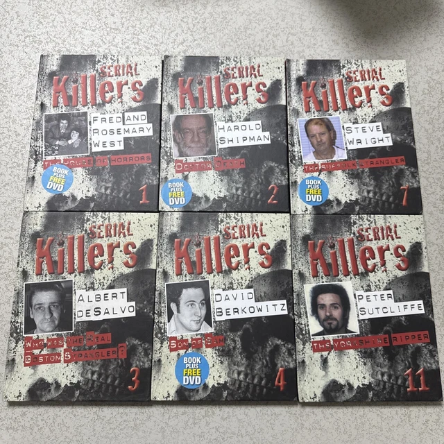 BUNDLE OF SERIAL Killers DVDs and book sets X6 £15.00 - PicClick UK