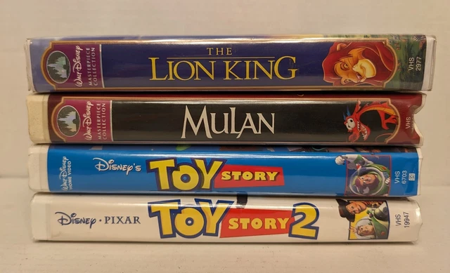 DISNEY VHS BUNDLE: Toy Story 1 & 2 Lion King Mulan With Case £7.73 ...