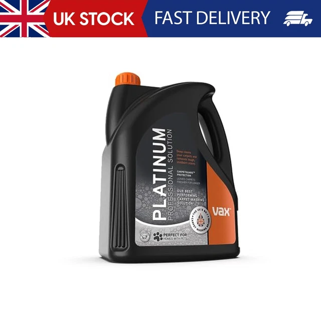 VAX PLATINUM PROFESSIONAL 4 Litre Carpet Cleaner Solution, Deep Cleans ...